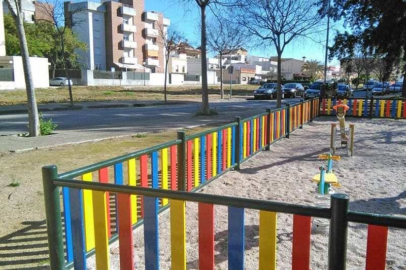 Valla infantil metálica para parques | VALLA INFANTIL METALICA
